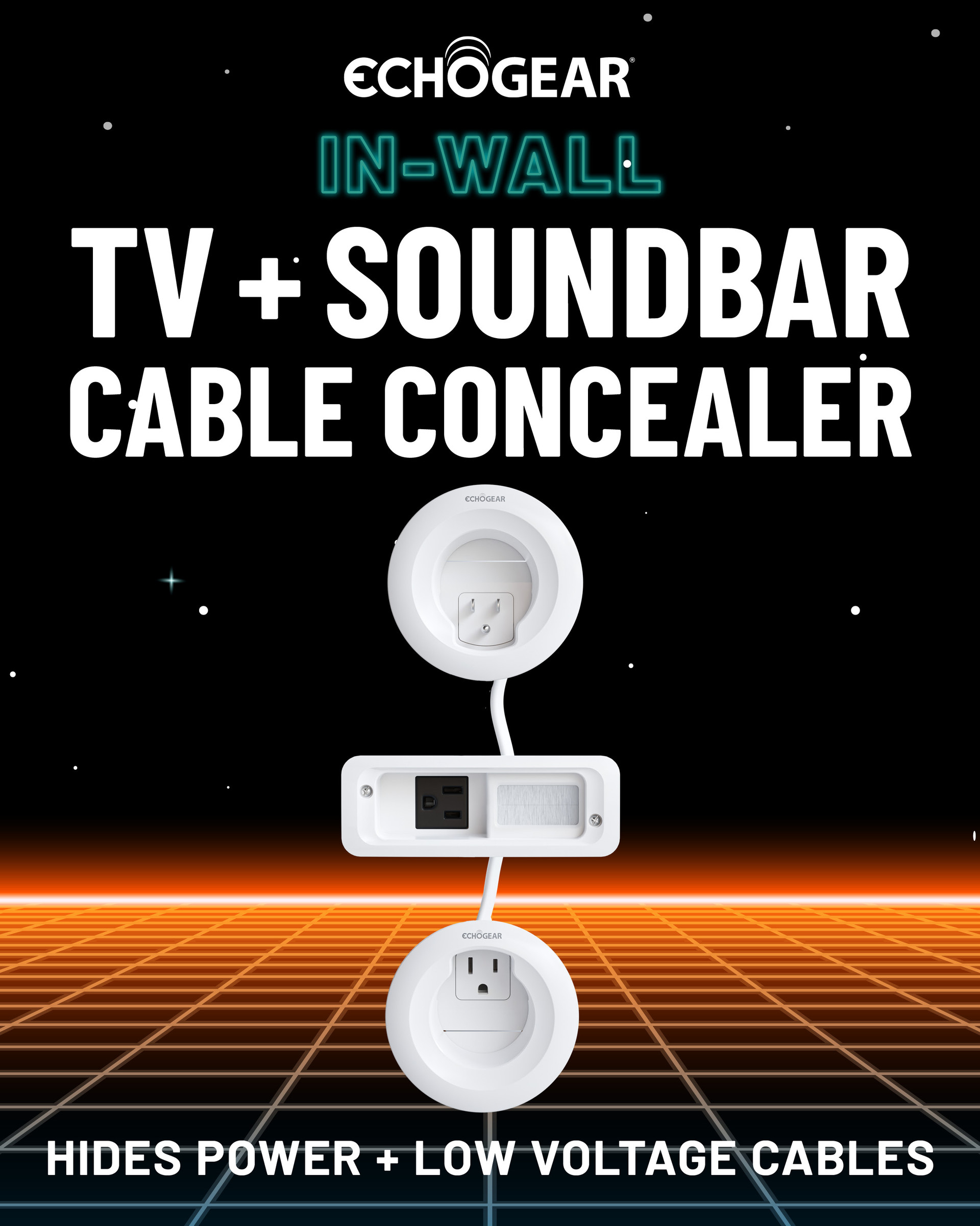 In-Wall Power Cable Management Kit To Hide Your Power Cables