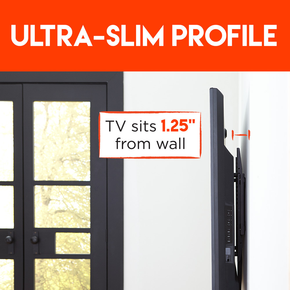 Low Profile Fixed TV Mount for 42-85 inch TVs - ECHOGEAR