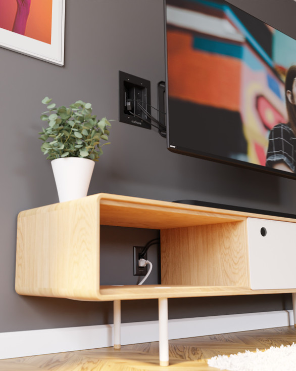 In-Wall Cable Management Kit-Hide TV Power Cables & Low Voltatge Wires ...