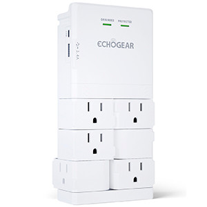 ECHOGEAR Wall Outlet With USB Ports & Surge Protection - Power ...