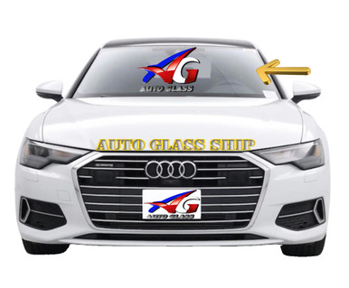 FW05243GTY Windshield (Solar)(3rd Visor Frit)(Acoustic Interlayer)(Rain ...