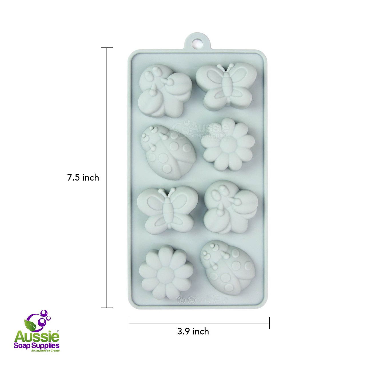 Flexible Embed Mould - Flowers & Bugs