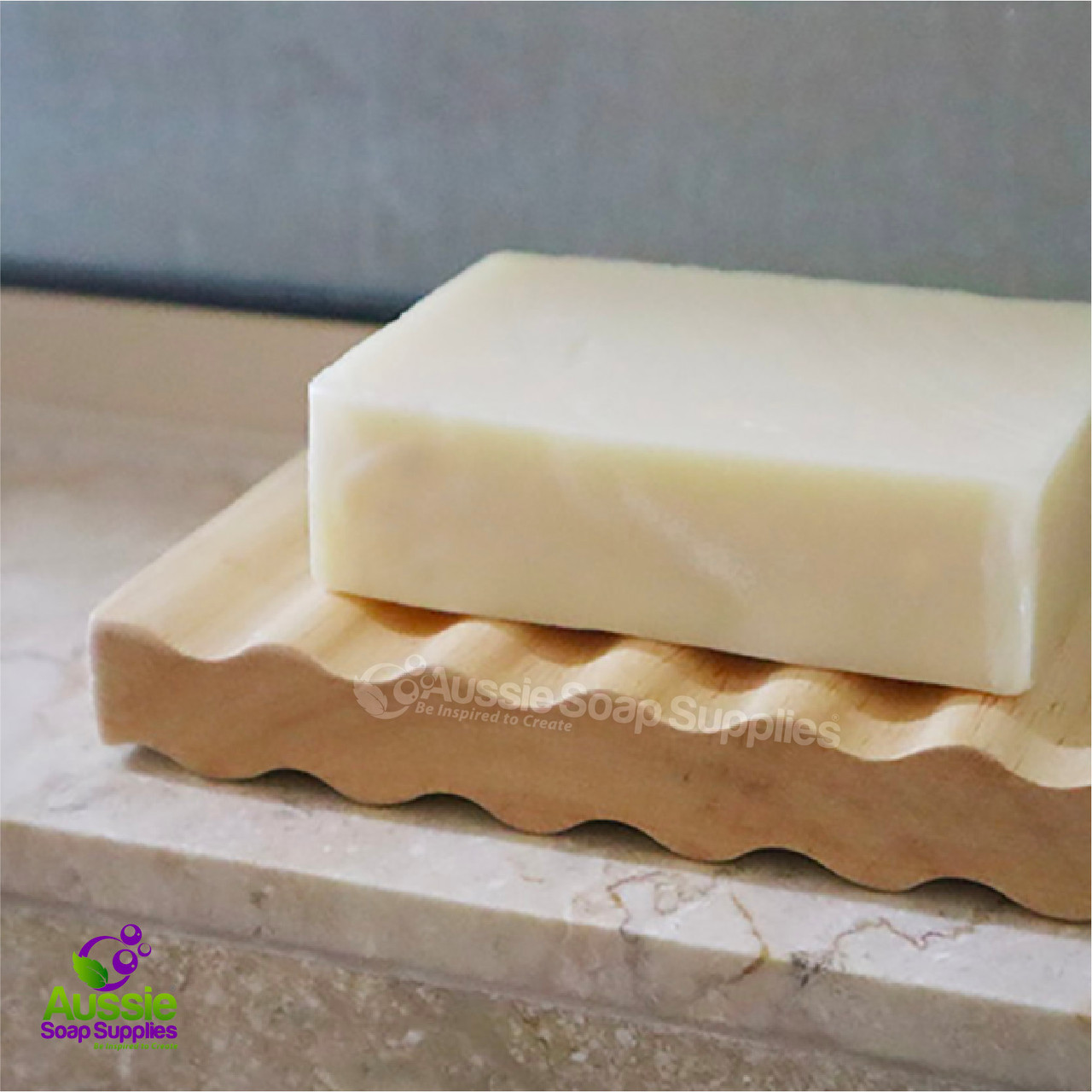 Wave Soap Dish Beechwood