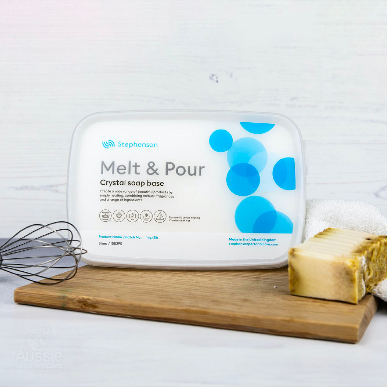 Stephenson Crystal Shea Butter Melt & Pour Soap Base Stephenson Crystal Shea Butter Melt & Pour Soap Base