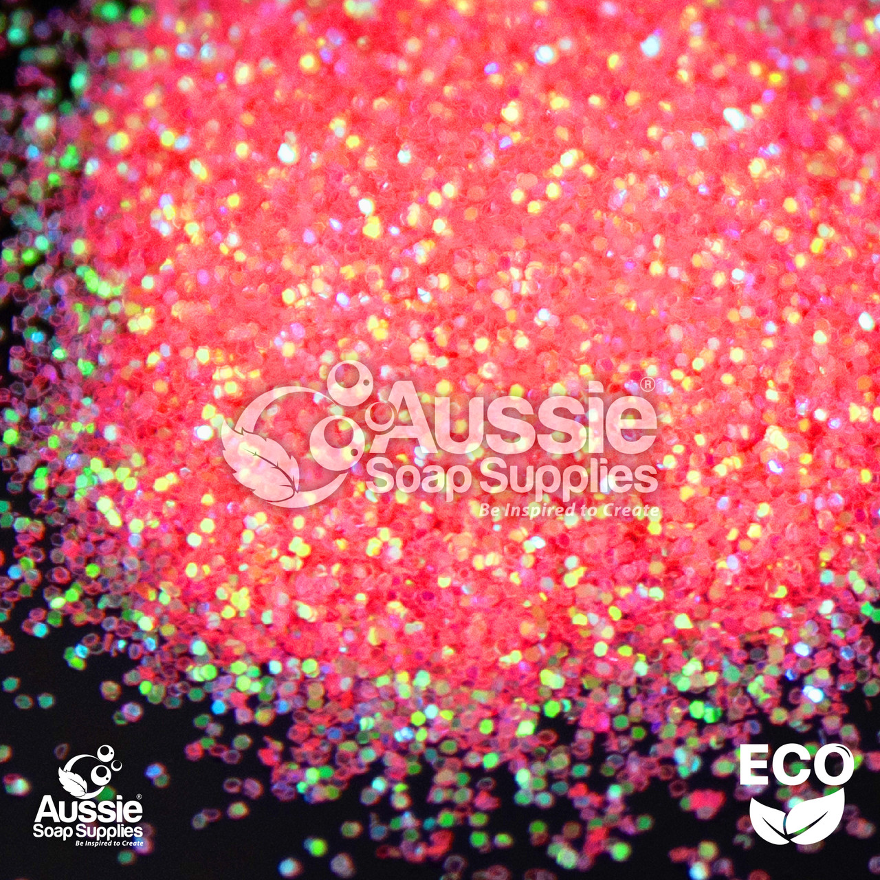 Neon Peach Rainbow - Biodegradable Glitter