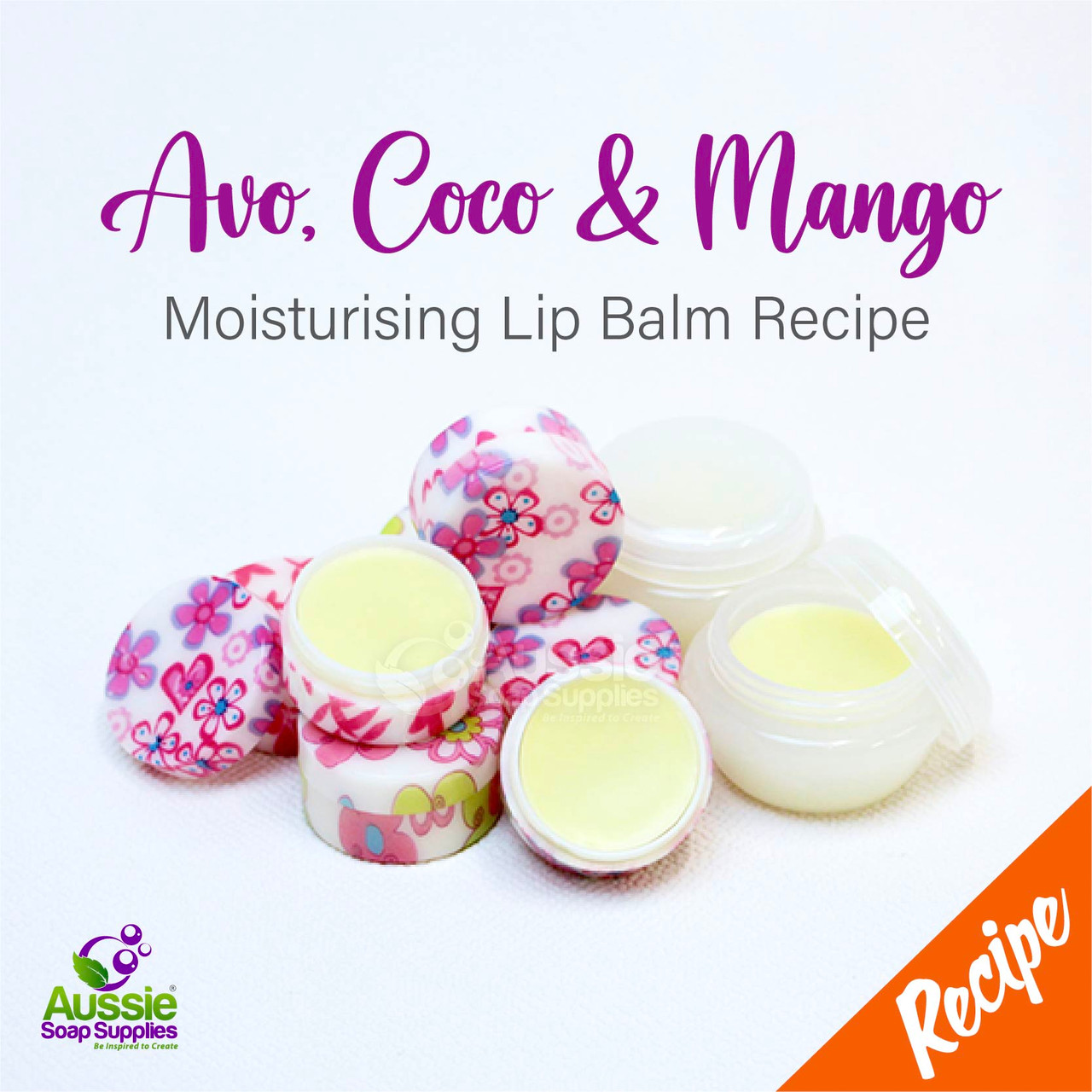Avocado, Coconut and Mango Moisturising Lip Balm Recipe