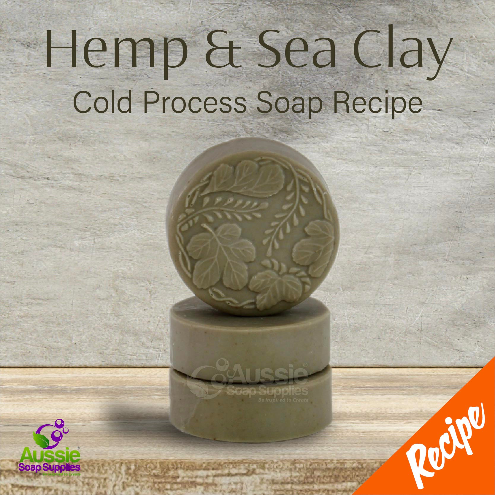 Hemp & Sea Clay Cold Process Spa Soap