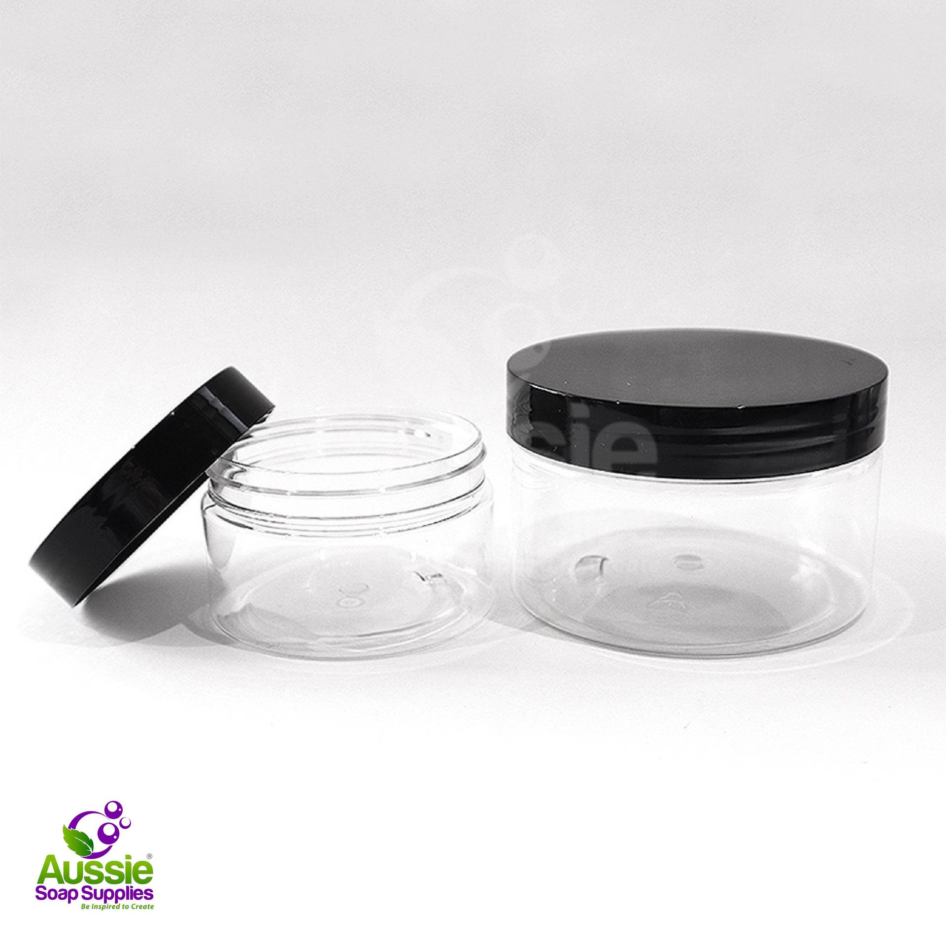 Wide Neck Cosmetic Tub - White Lid 250ml