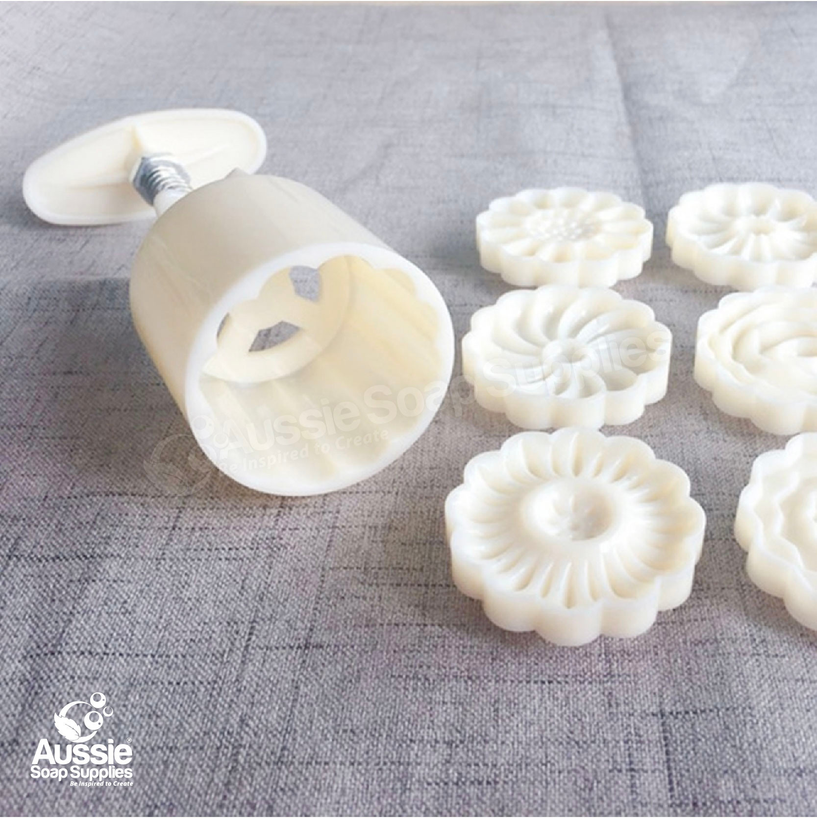 Round Floral Mooncake Press