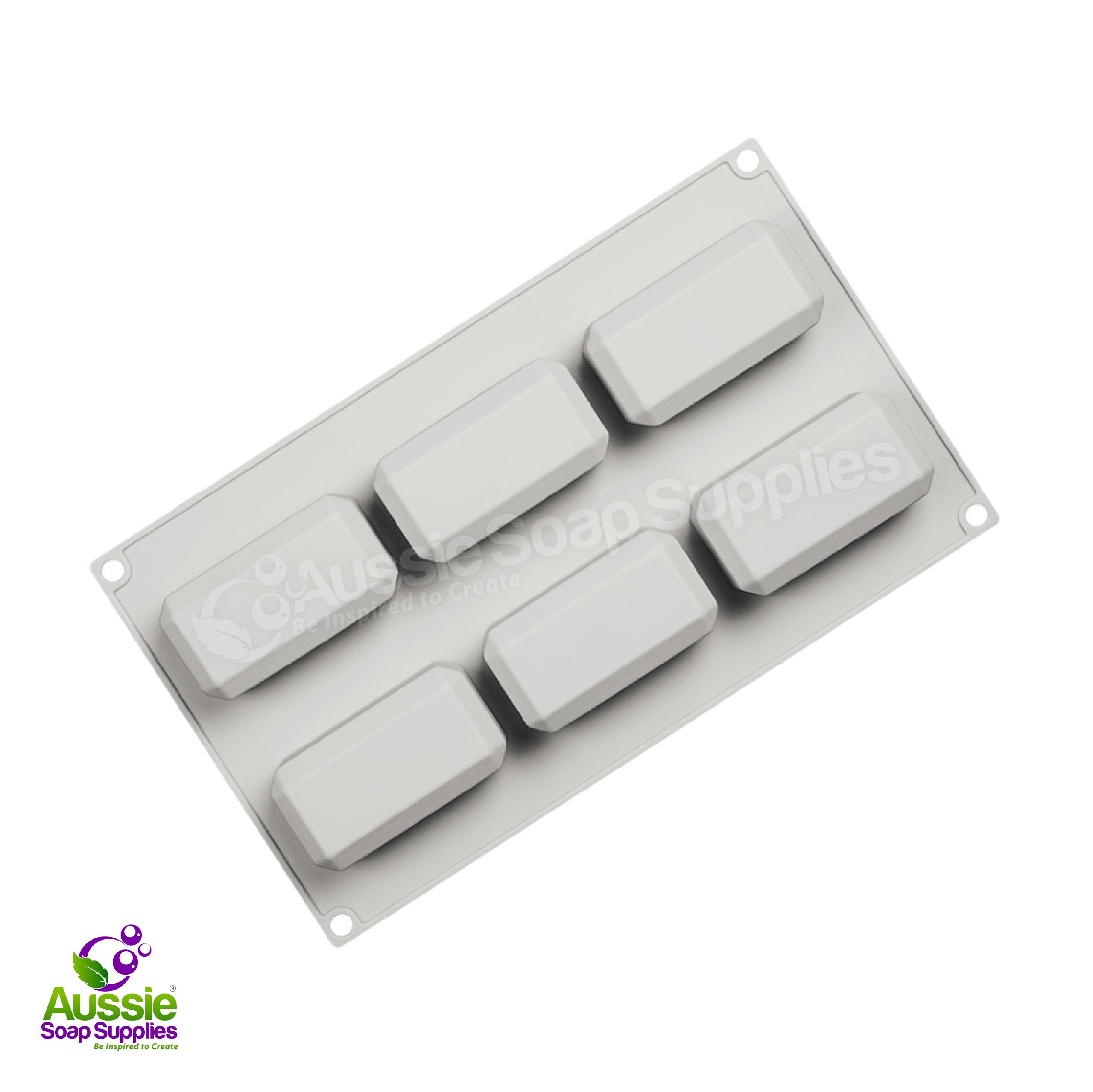 6 Rectangle with Bevelled Edge Silicone Mould