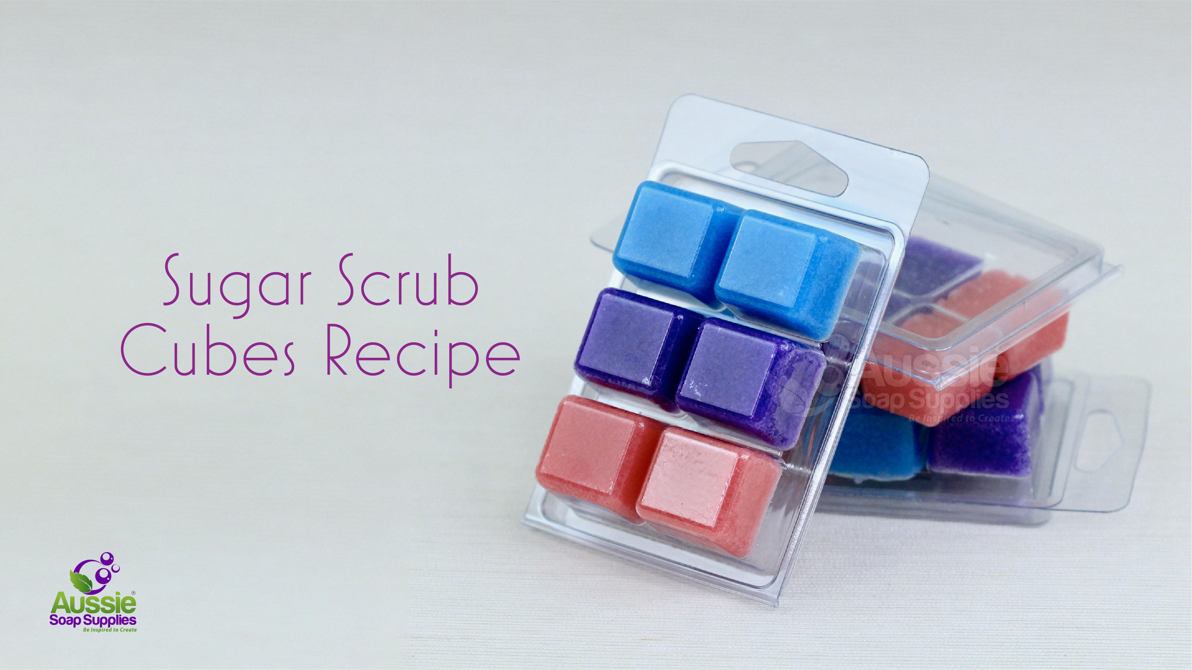 Single Use Solid Sugar Scrub Cubes Recipe and Tutorial