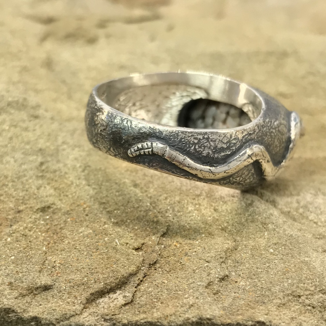 SNAKESKIN AGATE RING - The Karat Patch