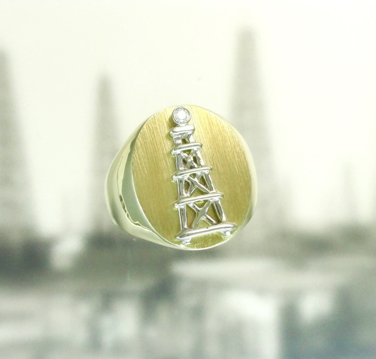 Oilfield jewelry drill bit and derrick pendants oil field jewelry