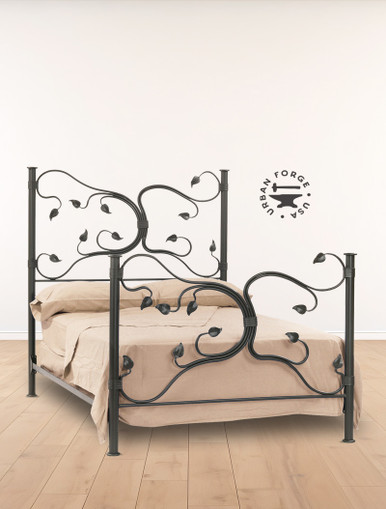Fair Oak Wrought Iron Bed Urban Forge