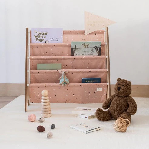 3 Sprouts Recycled Fabric Book Rack - Organize Books