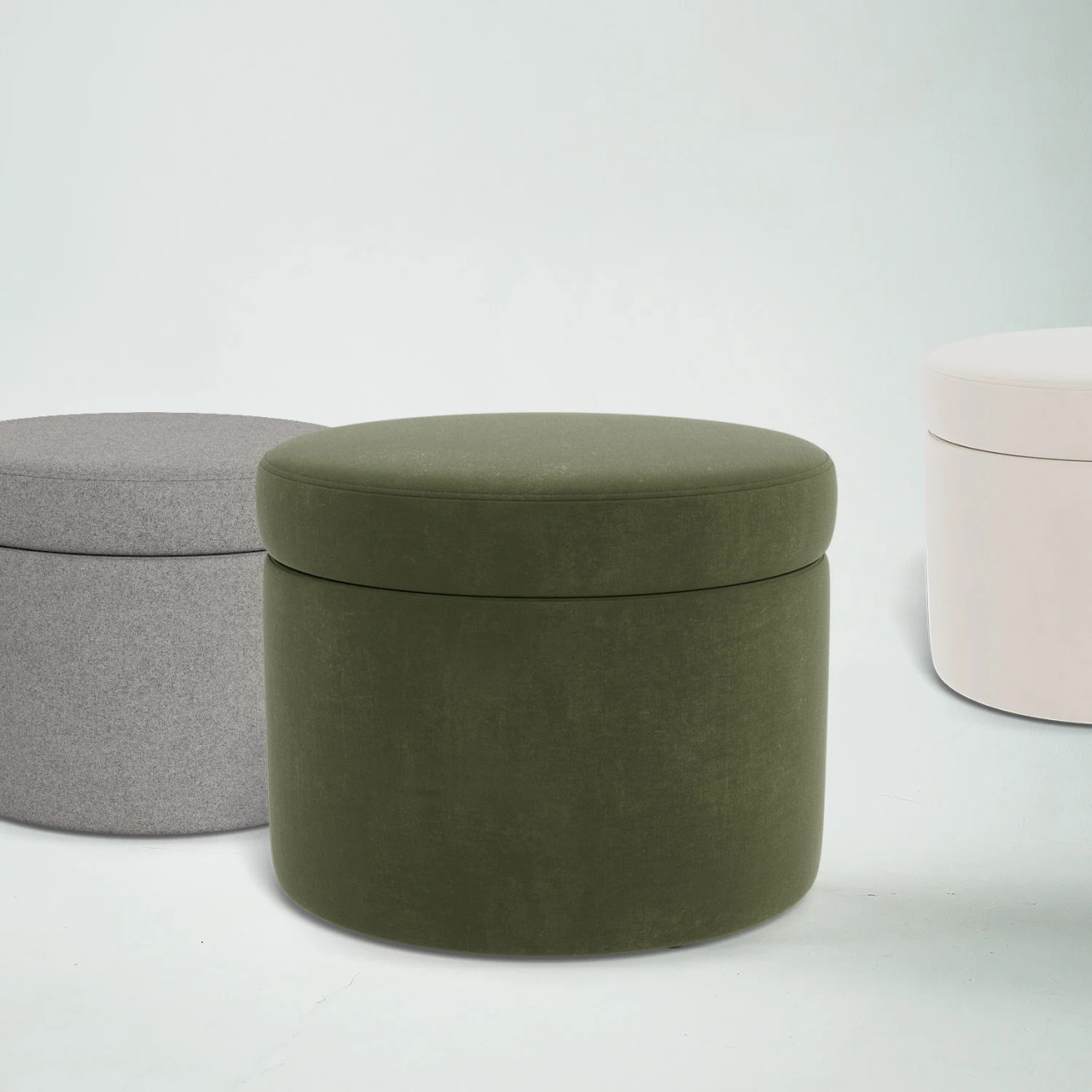 Monte Design Round Storage Ottoman
