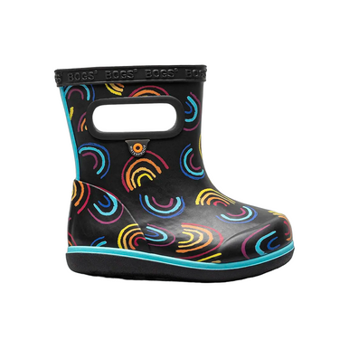 BOGS Classical Rainboots Rainbow Black Multi