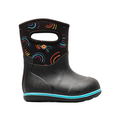 BOGS Classical Rainboots Wild Rainbow Black Multi