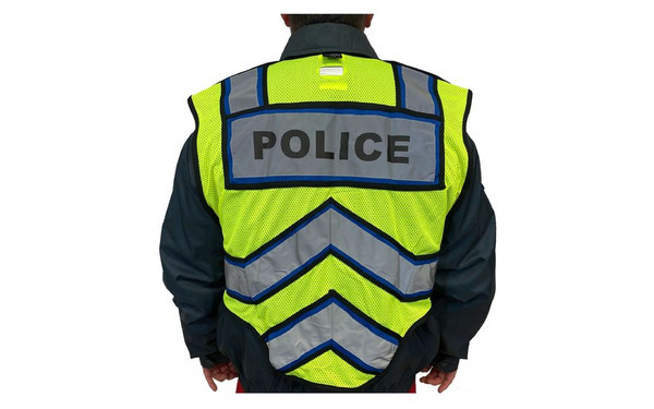 Fire Ninja Ultrabright Blue Police Public Safety Vest