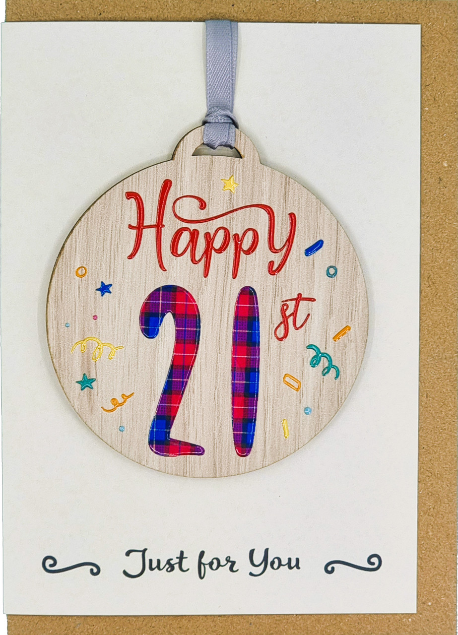 Happy 21st Birthday Card with Gift | AB21 (5 Pack) - LT Creations