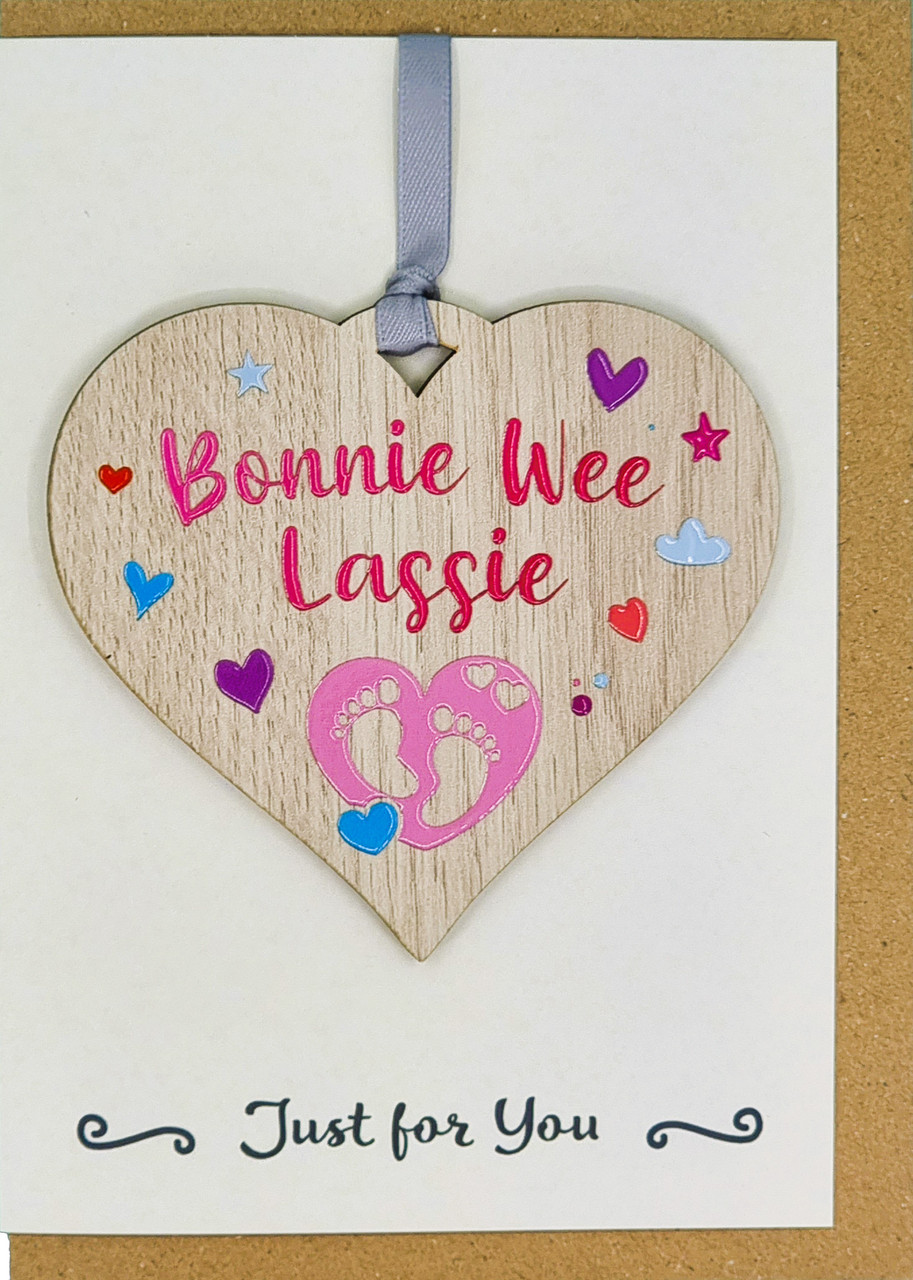 Bonnie Wee Lassie Card with Gift | AL14 (5 Pack) - LT Creations