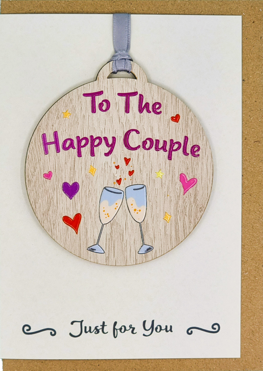 Happy Couple Card with Gift | AW06 (5 Pack) - LT Creations