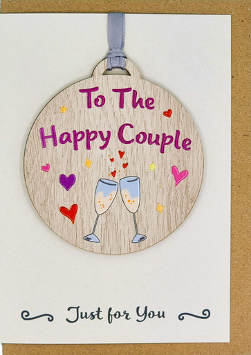 Happy Couple Card with Gift | AW06 (5 Pack) - LT Creations