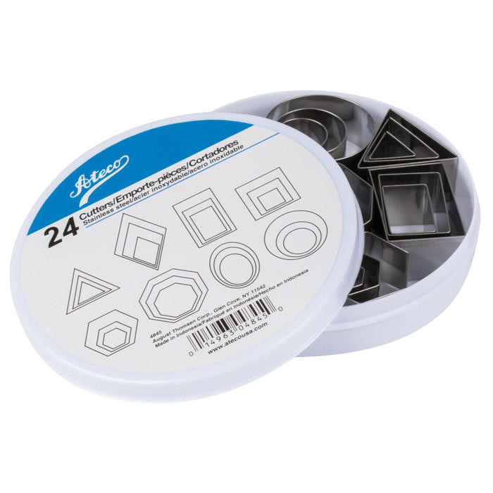 Geometric Shape Cutter Set - Stainless Steel, 24-Piece - The Gourmet ...