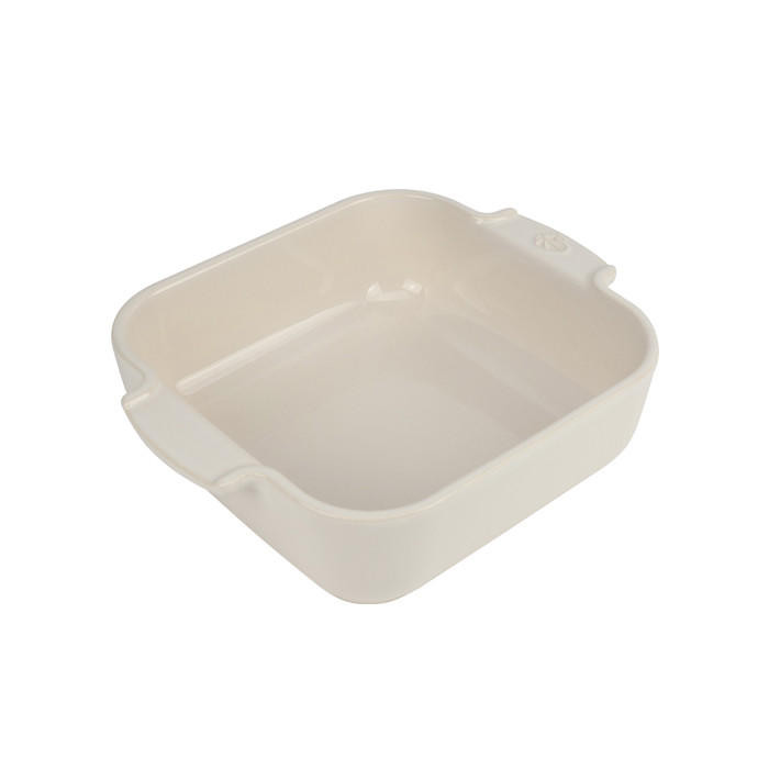 Appolia Ceramic Square Baker - Ecru, 21cm - The Gourmet Warehouse