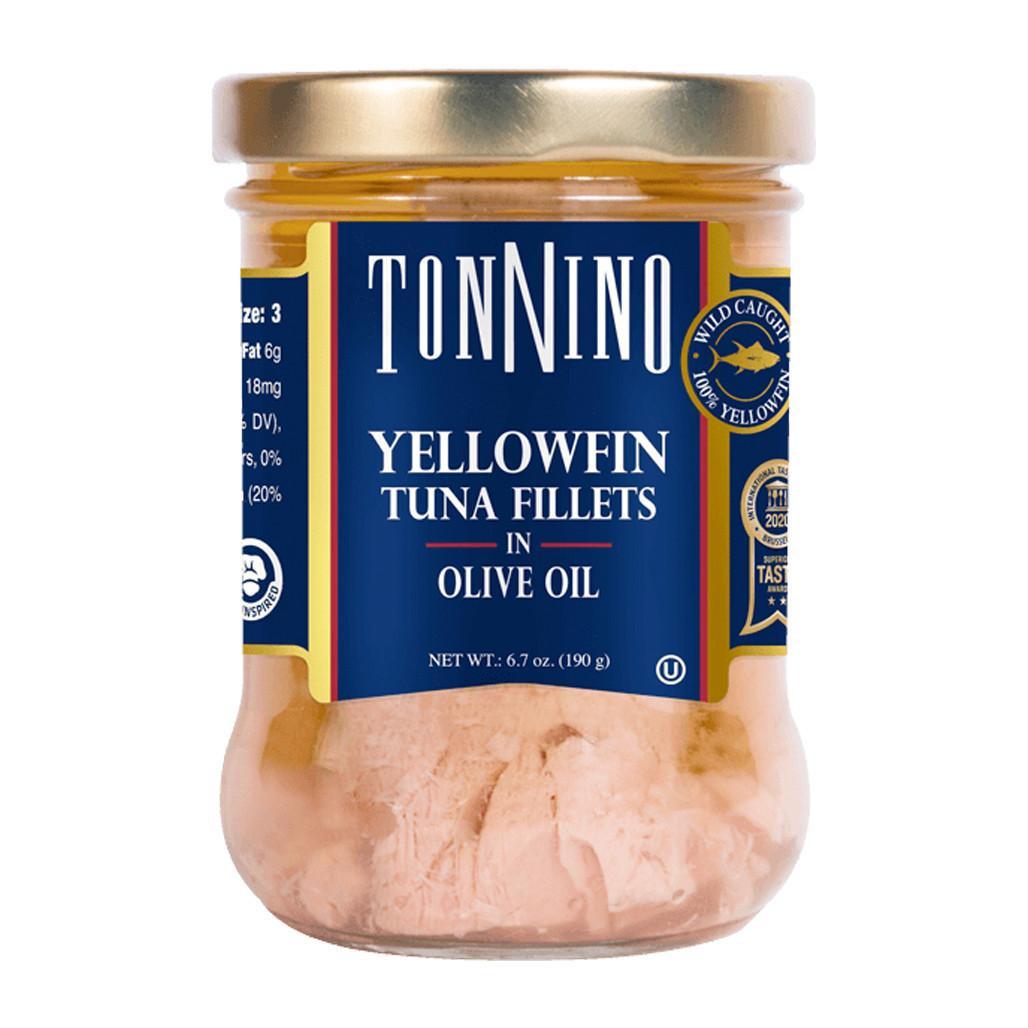 YellowfinTuna Fillets in Olive Oil, 190g - The Gourmet Warehouse