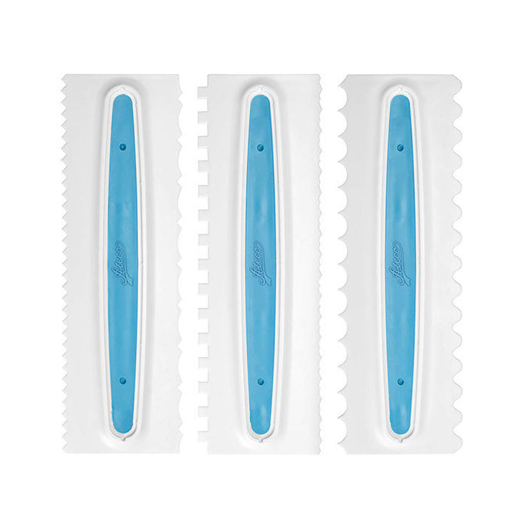 Icing Comb Set - 6 Designs, 3-Piece - The Gourmet Warehouse