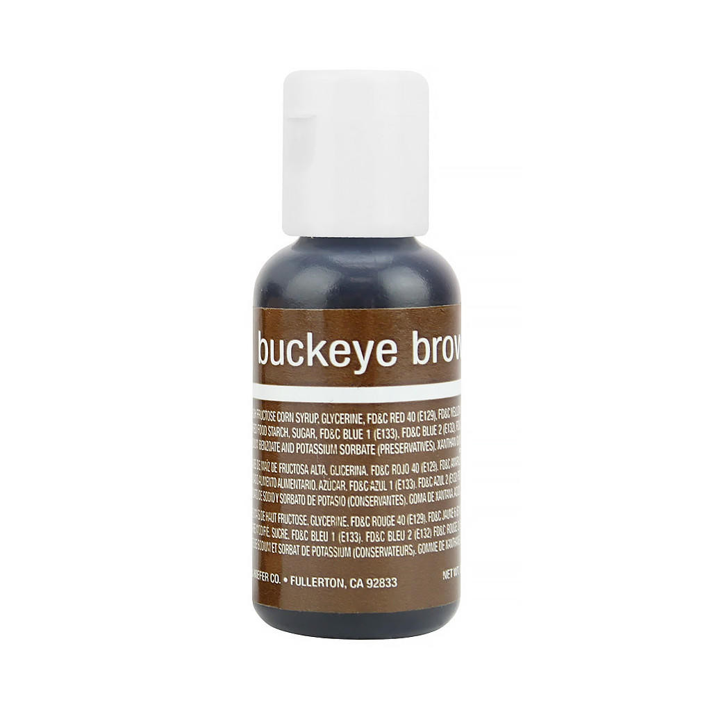 Liqua-Gel Food Colouring - Buckeye Brown, 20g - The Gourmet Warehouse