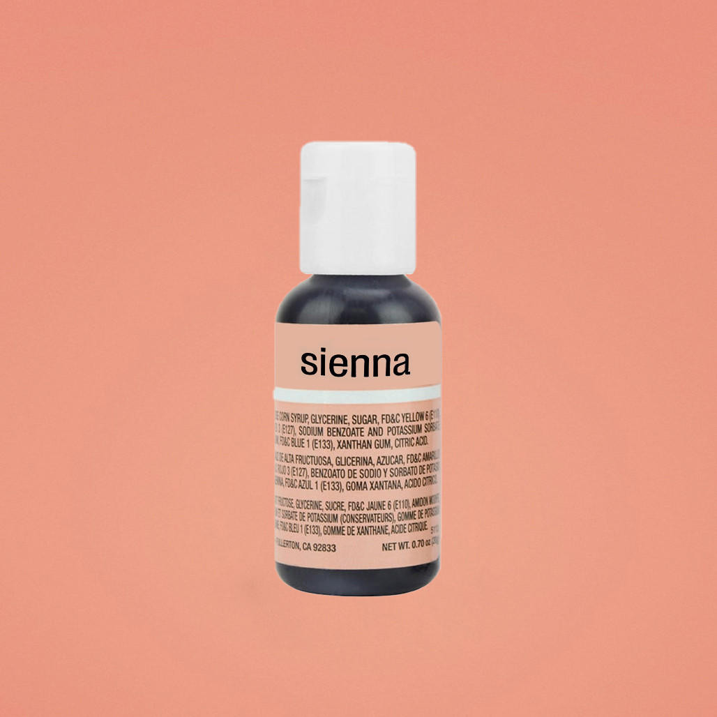 Liqua-Gel Food Colouring - Sienna, 20g - The Gourmet Warehouse
