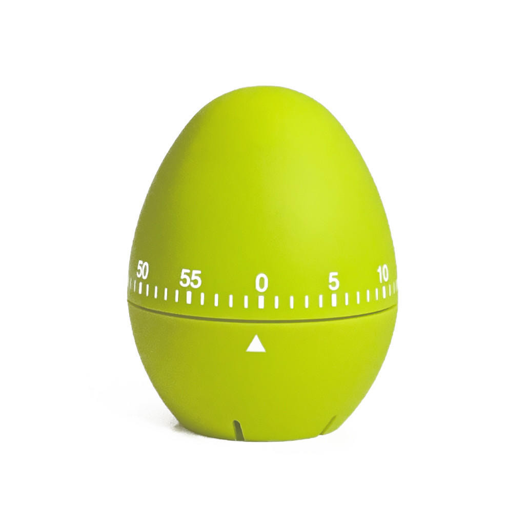 Egg-Shaped Mechanical Timer - Assorted Colours, Soft Touch - The ...