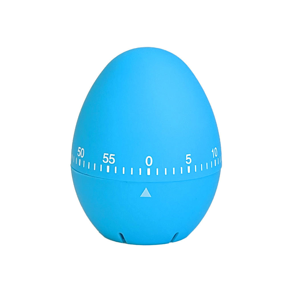 Egg-Shaped Mechanical Timer - Assorted Colours, Soft Touch - The ...