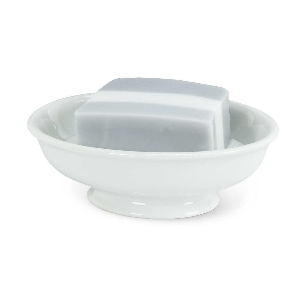 Soap Dish & Strainer - Bone China, 5.5-in - The Gourmet Warehouse