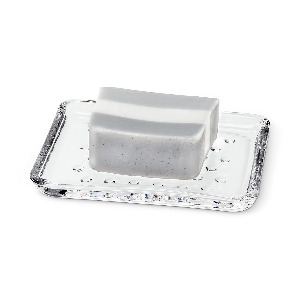 Soap Dish Rectangle - Glass, 5-in L - The Gourmet Warehouse