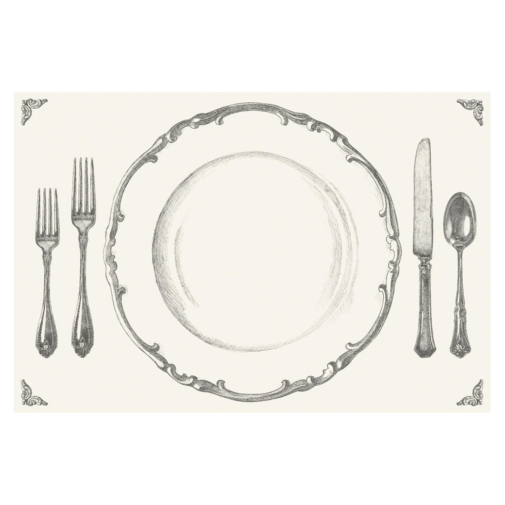 Perfect Setting Paper Placemat, 18 Sheets - The Gourmet Warehouse