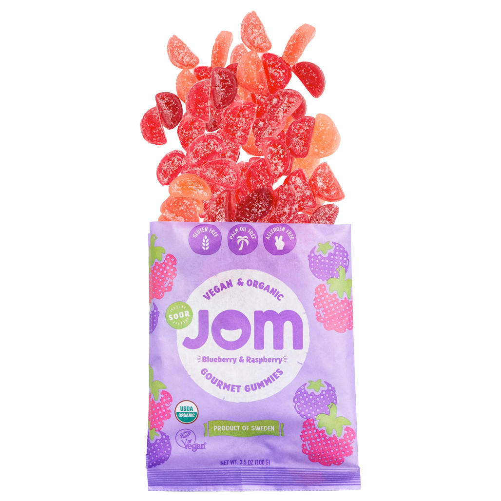 JOM - Blueberry & Raspberry Gummies, 100g - The Gourmet Warehouse