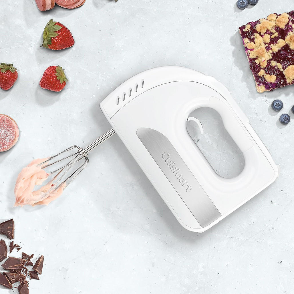 Power Advantage 6-Speed Hand Mixer, White - The Gourmet Warehouse