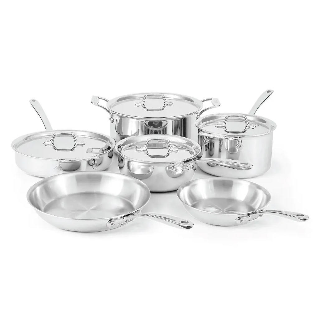 Cookware Set - G5 Graphite Core Stainless, 10-Piece - The Gourmet Warehouse
