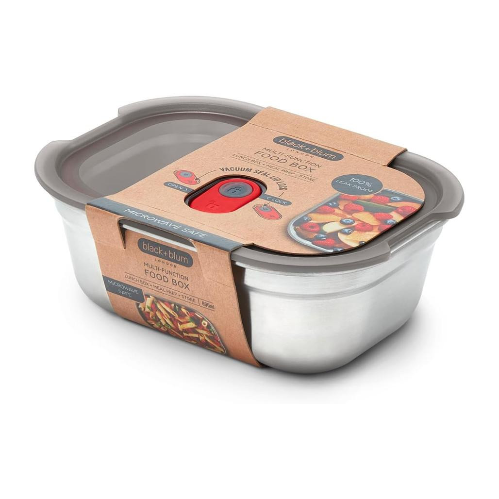 B+B - Microwavable Steel Food Box, Rectangular Small - The Gourmet ...