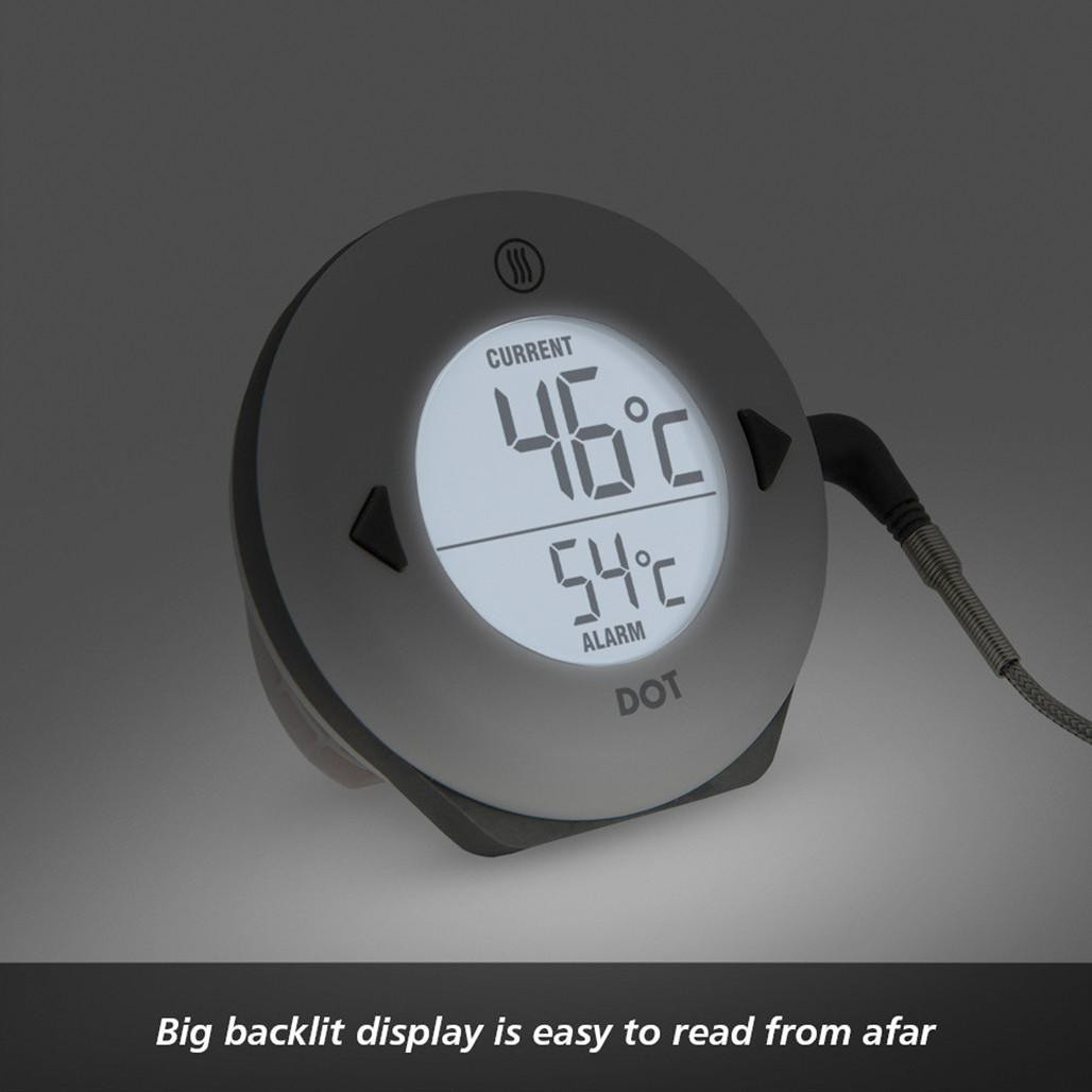 DOT Simple Alarm Probe Thermometer, Black - The Gourmet Warehouse