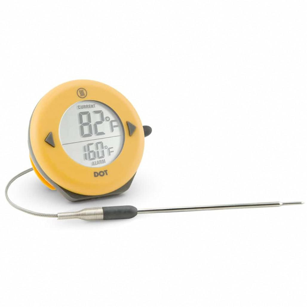 DOT Simple Alarm Probe Thermometer, Yellow - The Gourmet Warehouse