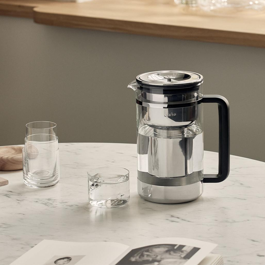 Glass Water Purifier - Stainless Steel Filter, Large - The Gourmet ...
