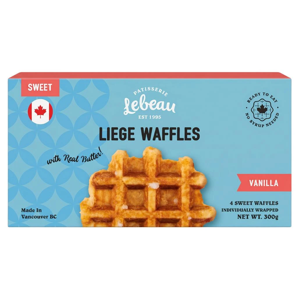 Liege Waffles - Vanilla, 300g - The Gourmet Warehouse