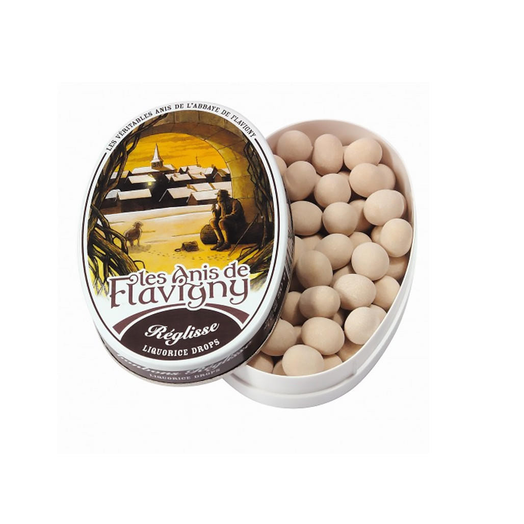 Anise Drops Oval Tin - Liquorice, 50g - The Gourmet Warehouse
