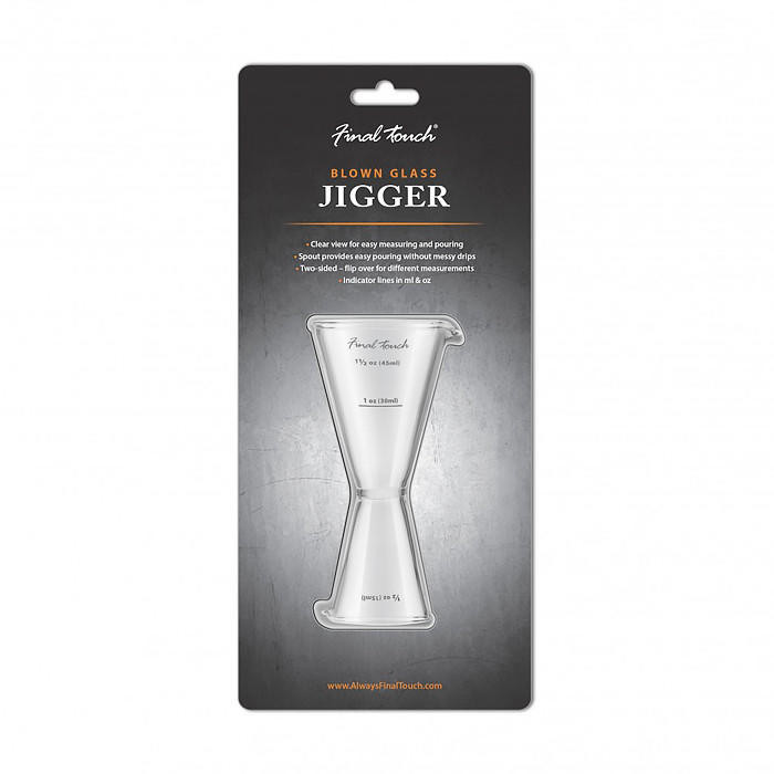 Jigger Double Ended - Blown Glass - The Gourmet Warehouse