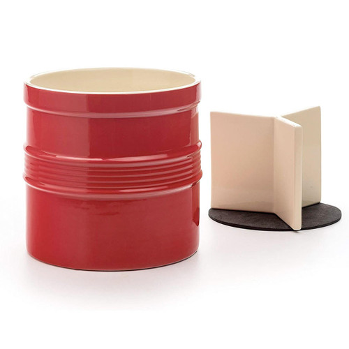 Kitchen Tool Crock - Oversized, Red - The Gourmet Warehouse