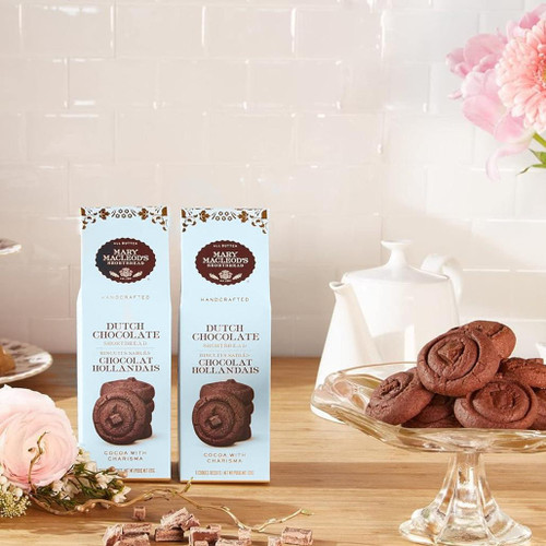 Shortbread Cookies - Dutch Chocolate, 120g - The Gourmet Warehouse